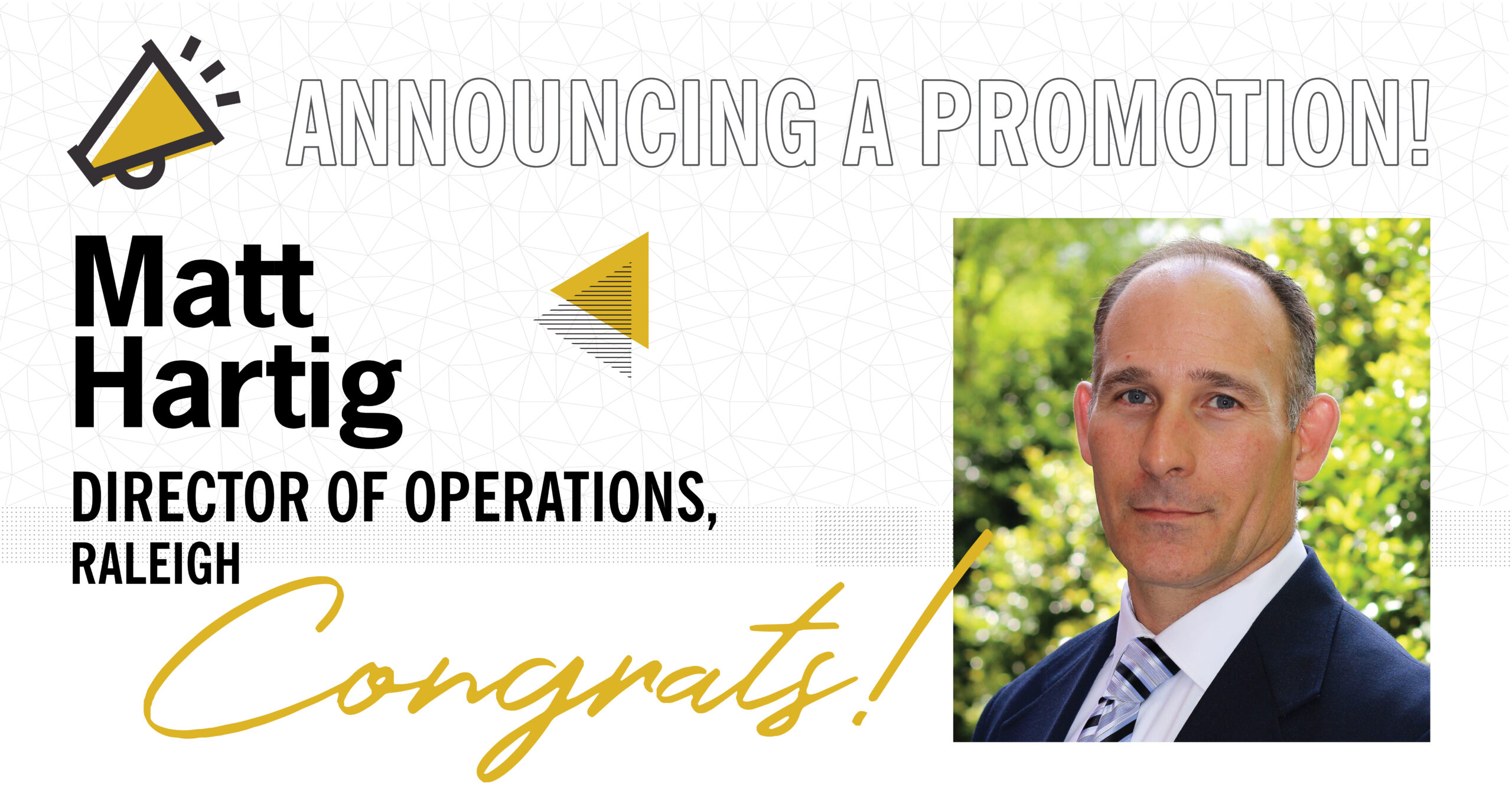 Matt Hartig Promoted to Director of Operations, Raleigh | Choate ...