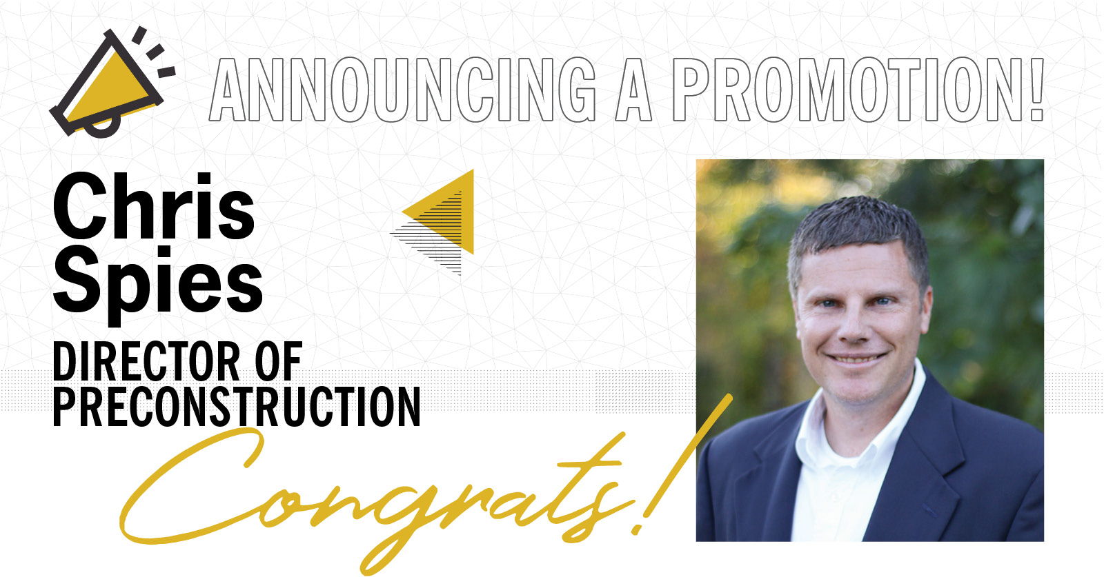 Chris Spies Promoted to Director of Preconstruction | Choate Construction