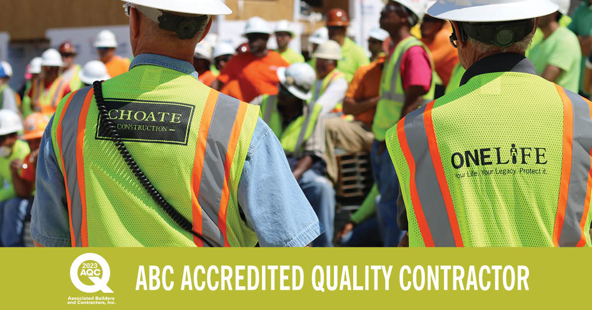 Choate Named Accredited Quality Contractor by ABC for Achievement in ...