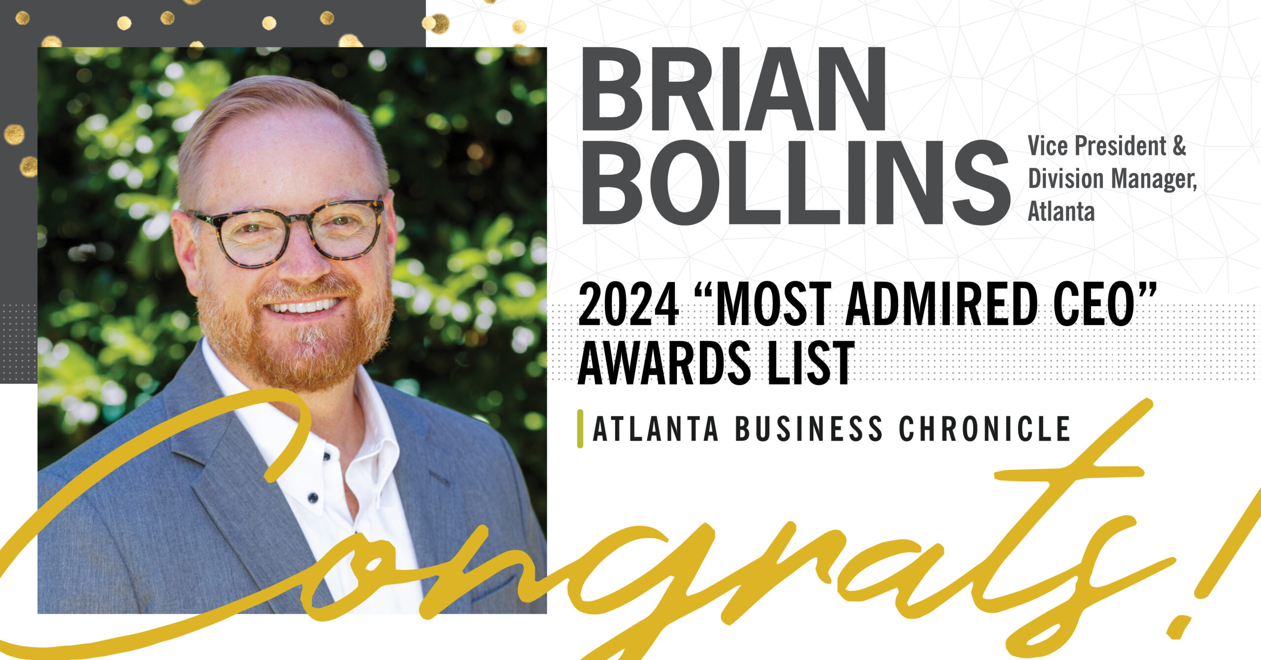 Brian Bollins Recognized in Atlanta Business Chronicle's "Most Admired CEOs" Awards List ...